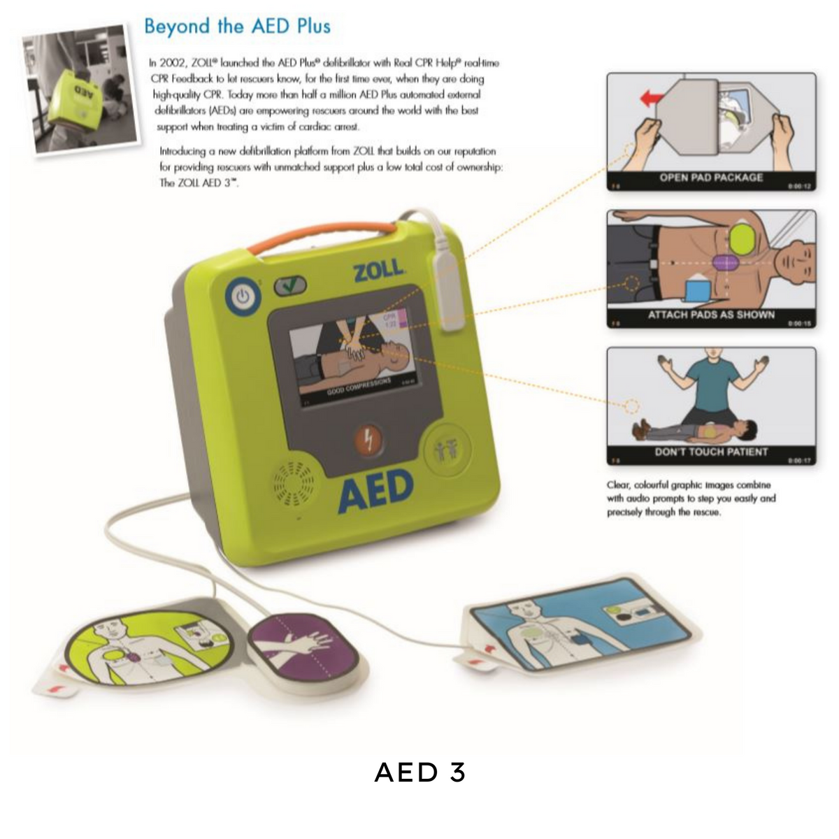 ZOLL AED 3 BLS [Defibrillator, CPR & Cardiac Arrest] – GHGOutlet